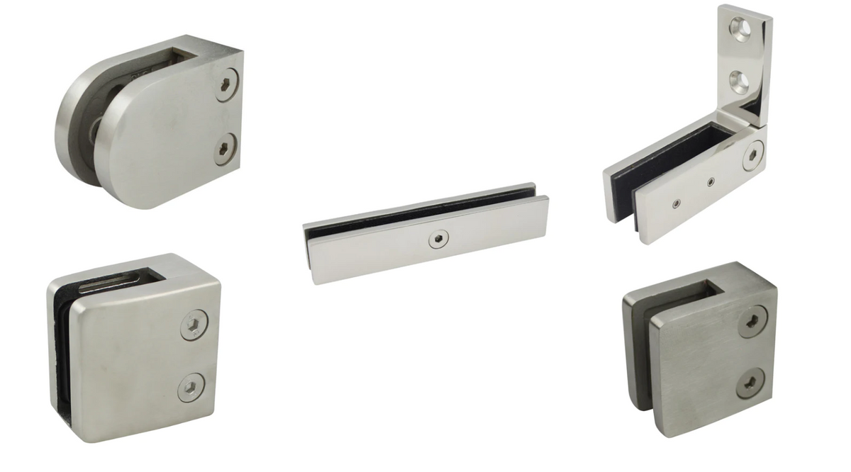 Stainless Glass Clamps Rated to 100kg — Hammersmith